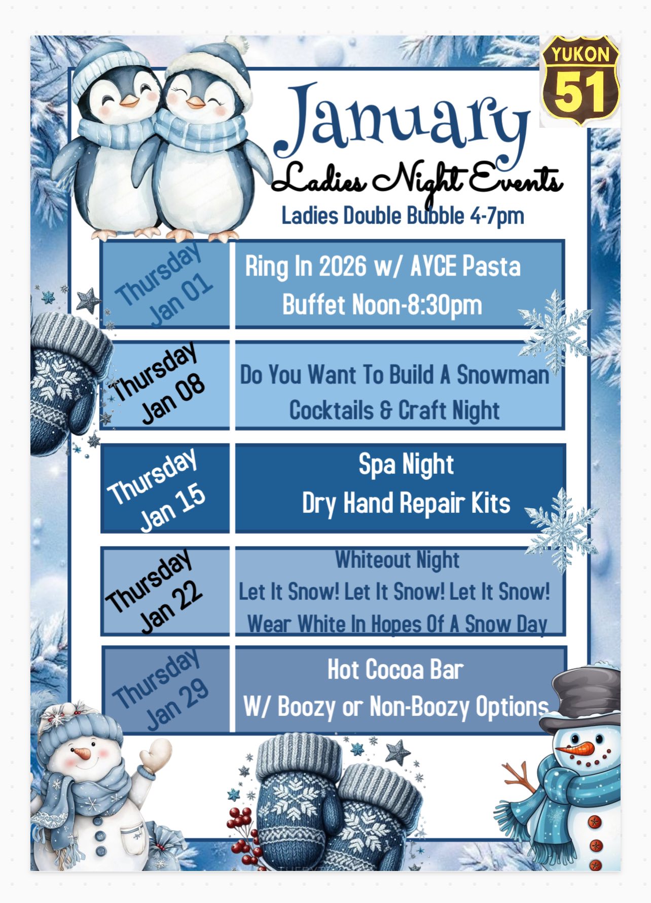 Yukon 51 – Ladies Night – Mercer Chamber of Commerce