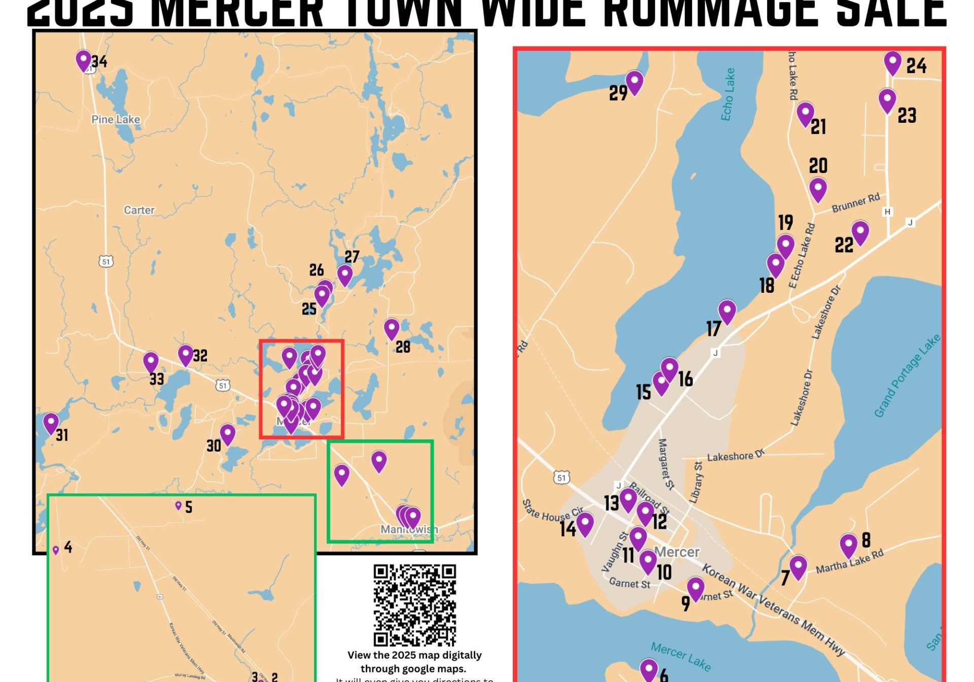 Town Wide Rummage Sale – Mercer Chamber of Commerce